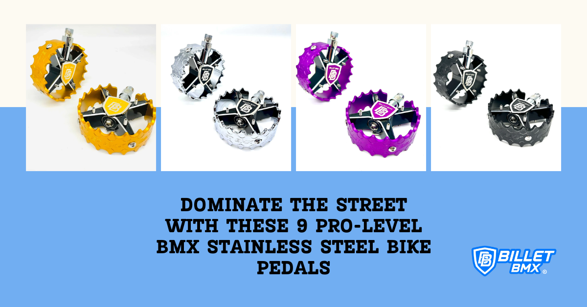 Best BMX Stainless Steel Bike Pedals for Street & Park Riding ...