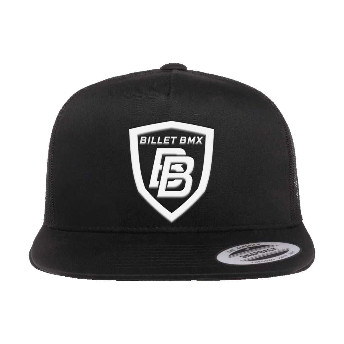 BILLET BMX SHIELD LOGO TRUCKER MESH HAT BLACK – BILLETBMX.COM